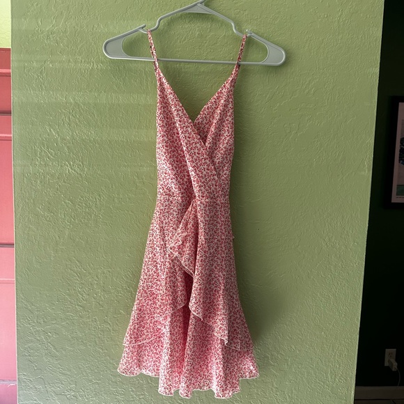 SHEIN | Dresses | Shein Pink And White Summer Dress | Poshmark